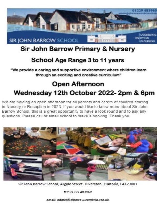 Nursery and Reception open day! | SJB Primary School