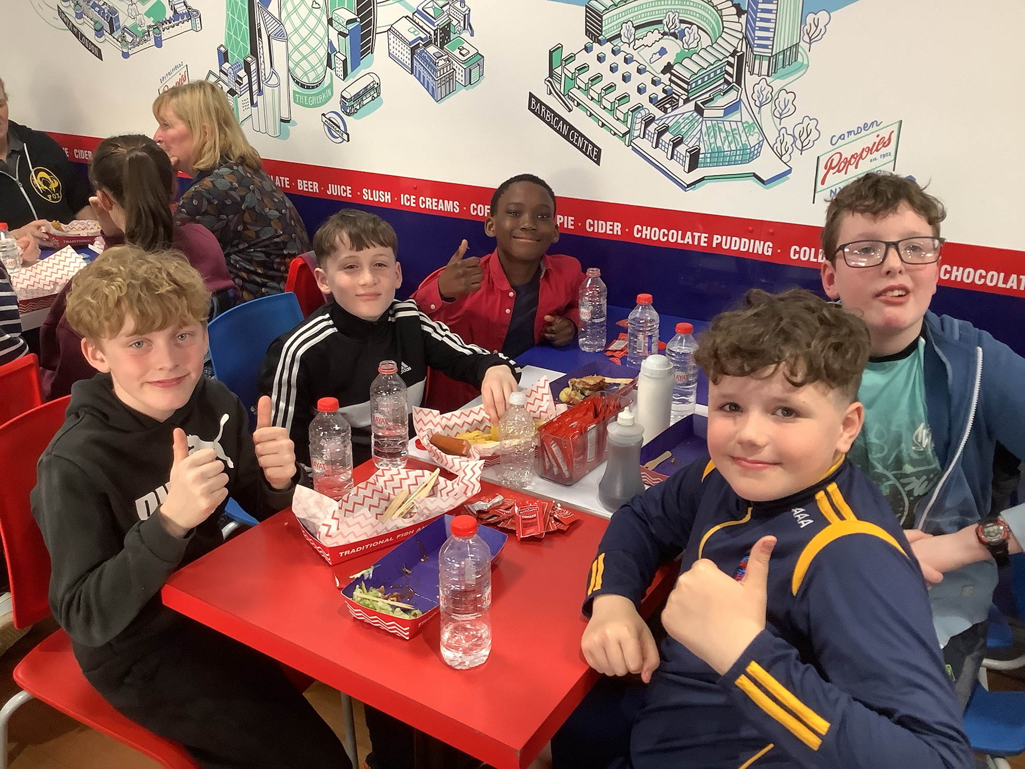 Fish and Chip dinner in London! | SJB Primary School